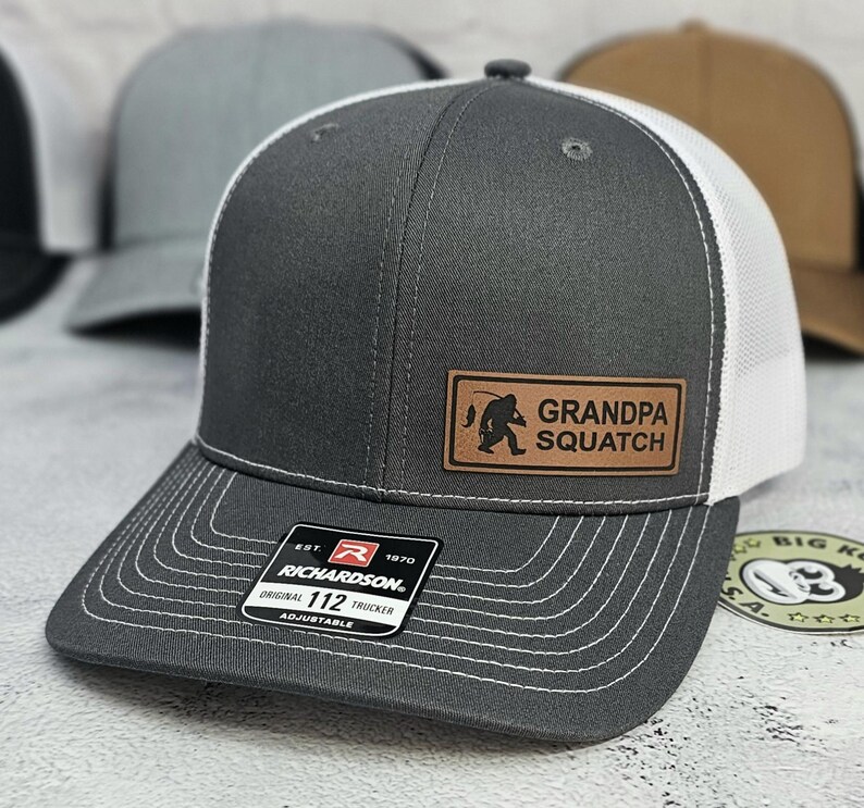 Grandpa Squatch Bigfoot Hat, Funny Sasquatch Cap, Bigfoot Lovers Gift ...