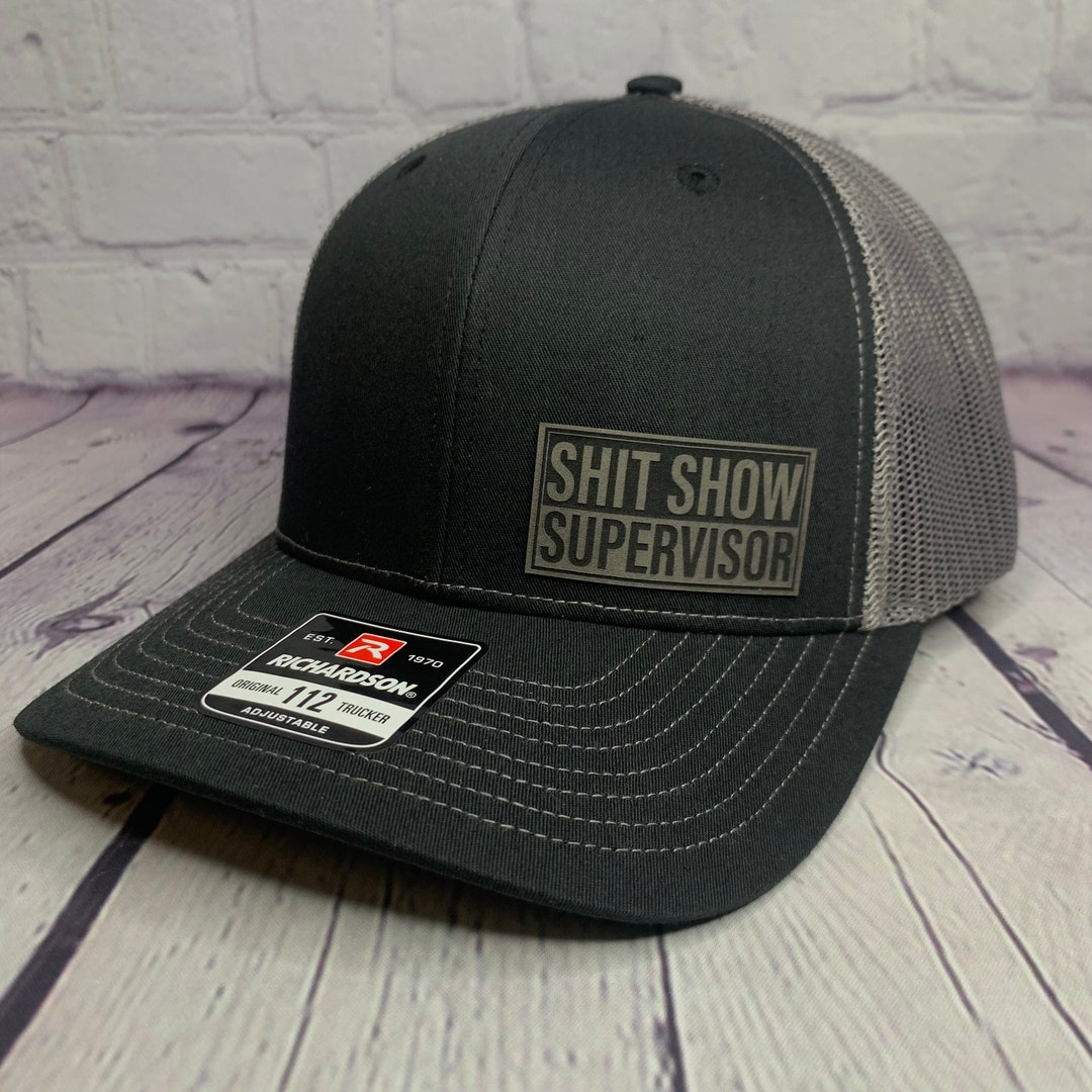SHT SHOW SUPERVISOR Hats, Funny Supervisor Gifts, Blue Collar Worker ...