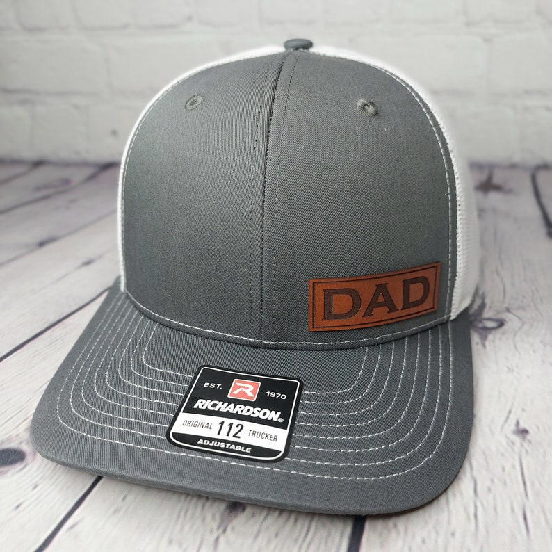 Dad Trucker Hat Real Leather Dad Patch Cap Dad Hats New - Etsy