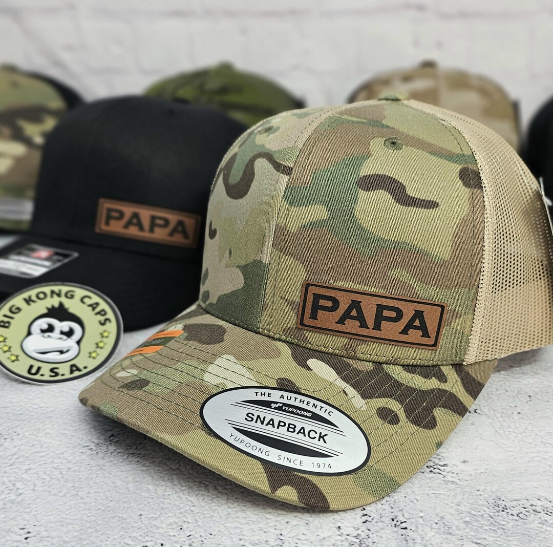 PAPA Hat, Custom Papa Camo Caps, Personalized ANY NAME, New Papa ...