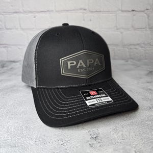 PAPA Hat, Custom Papa Cap EST. 2024 or Any Year, 2025, 2020 Etc. Papa ...