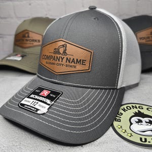 Custom Excavator Patch Hat, Construction Company Hats, Personalized ...