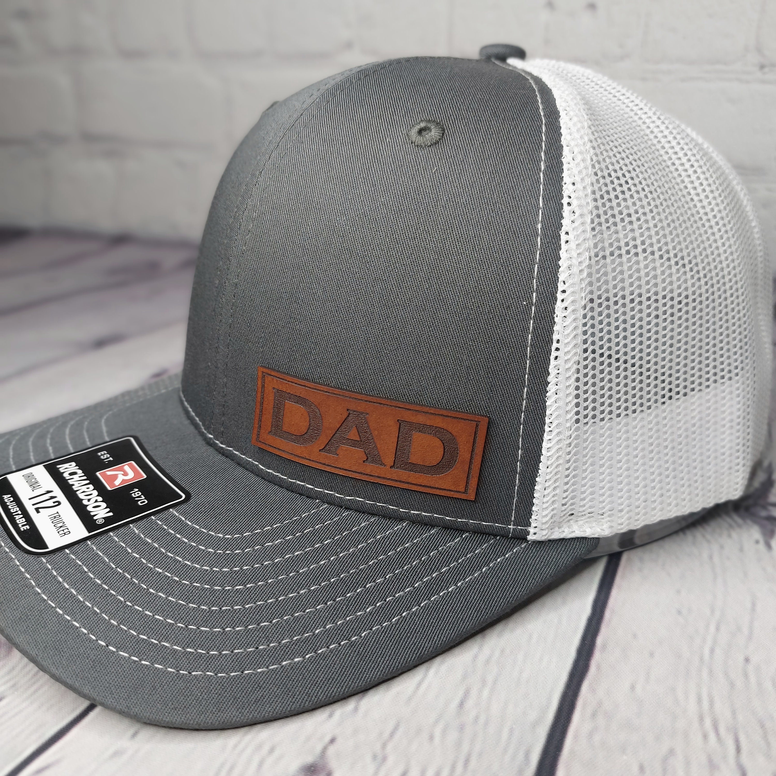 Dad Trucker Hat Real Leather Dad Patch Cap Dad Hats New - Etsy