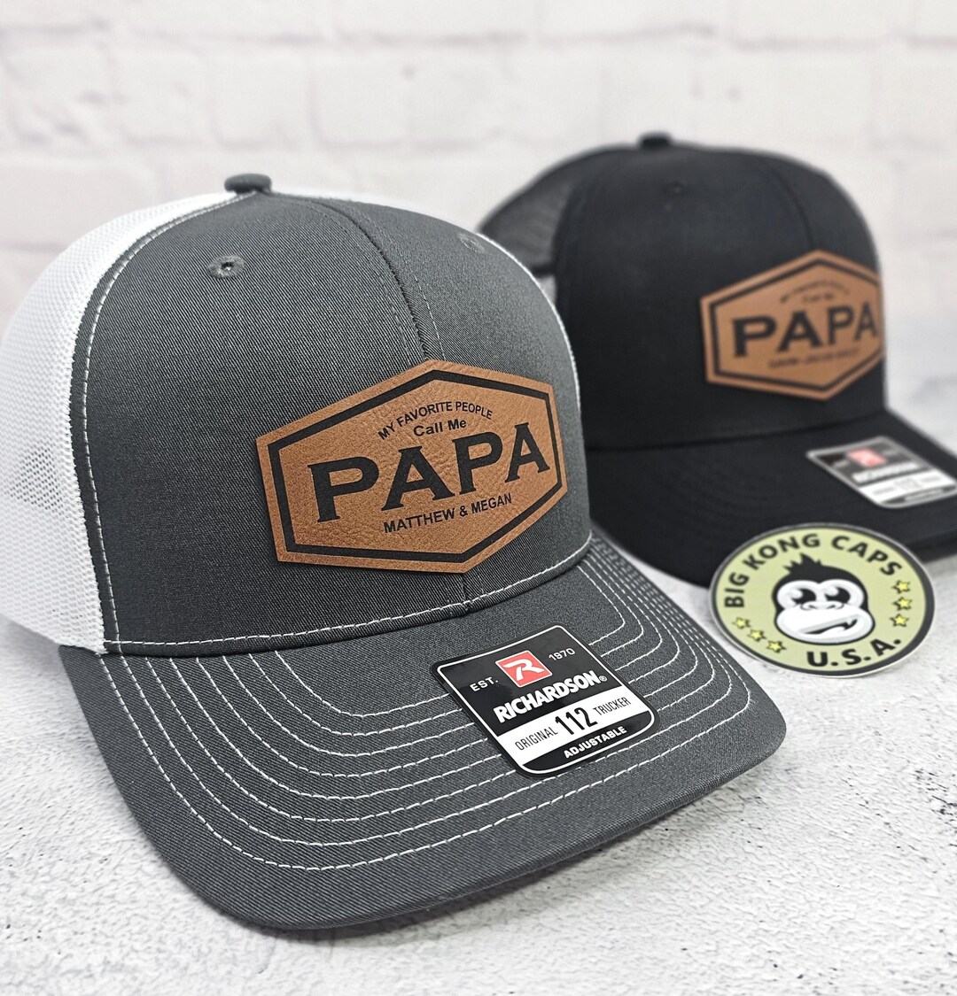 Custom PAPA Hat, Personalized Papa Caps, Gifts for Papa, Personalized ...