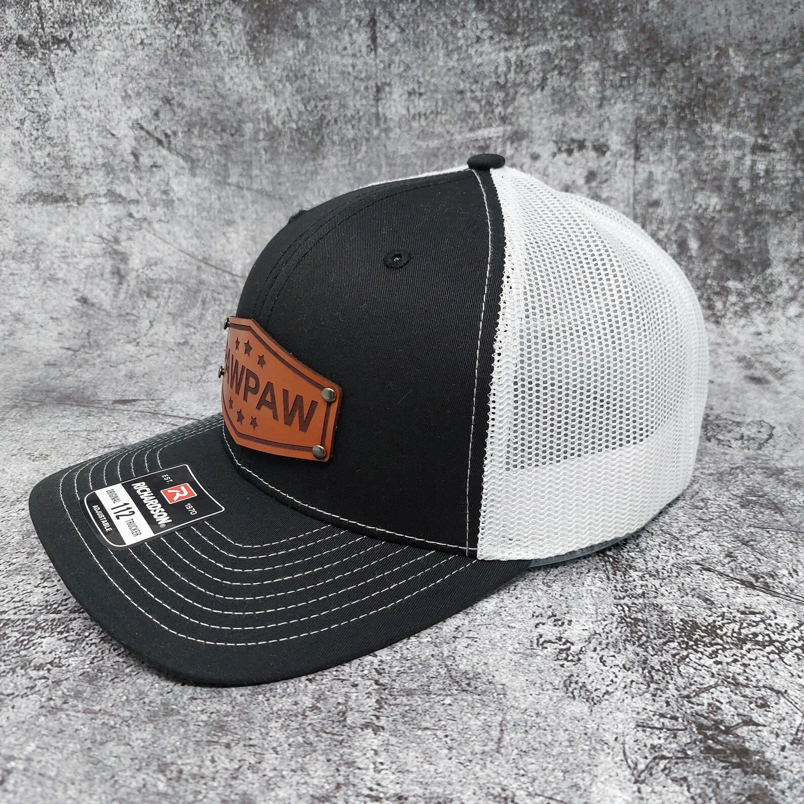 PAWPAW Hat PAWPAW Cap Leather Patch Paw Paw Richardson 112 - Etsy