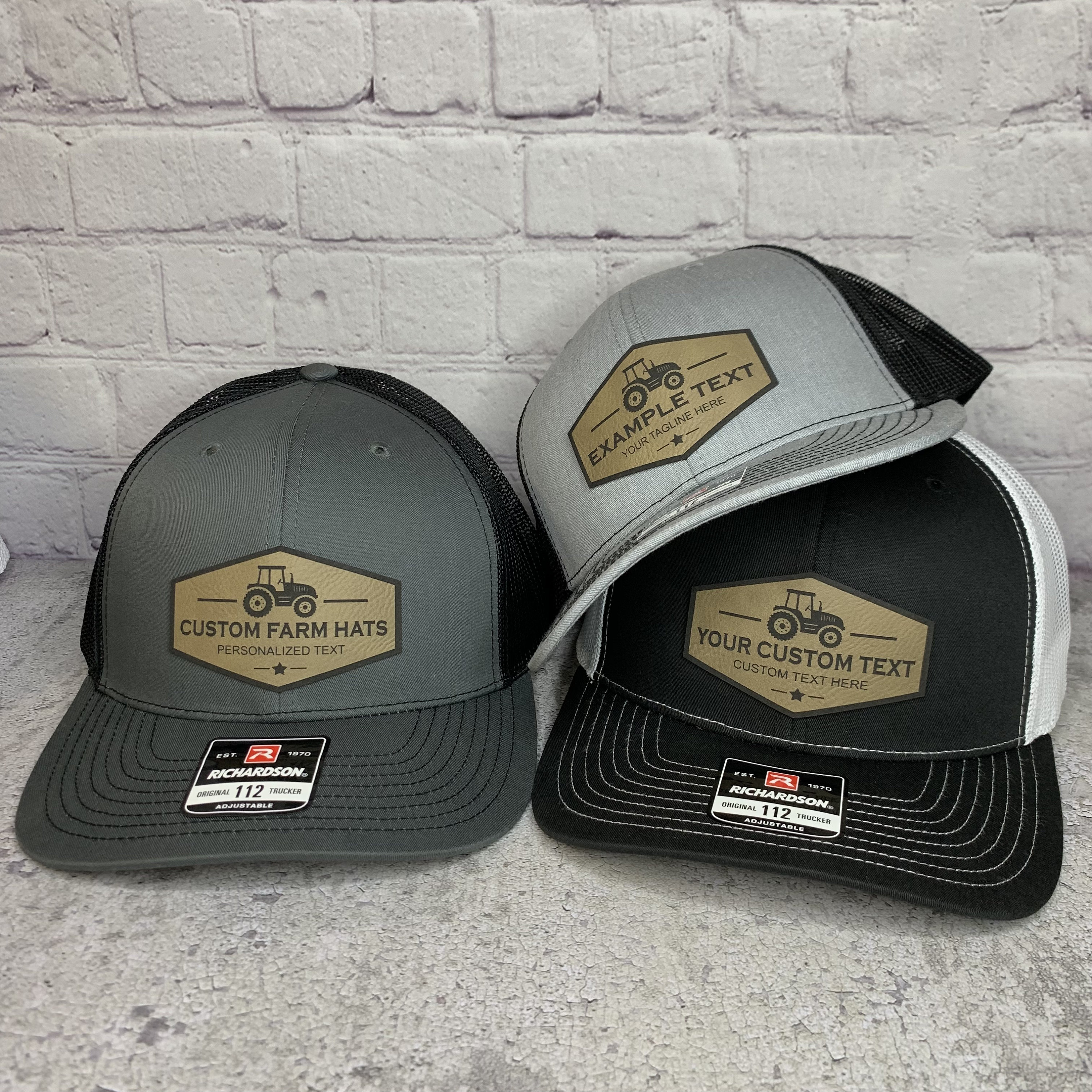 Custom Text Hats, Custom Tractor Patch Caps: Personalized Farm Ranch ...