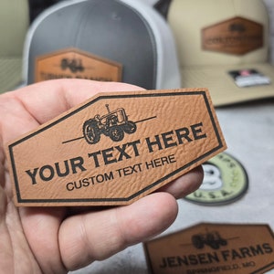 Custom Farm Tractor Hats, Custom Text Ranch Hats, Personalized Farmer ...