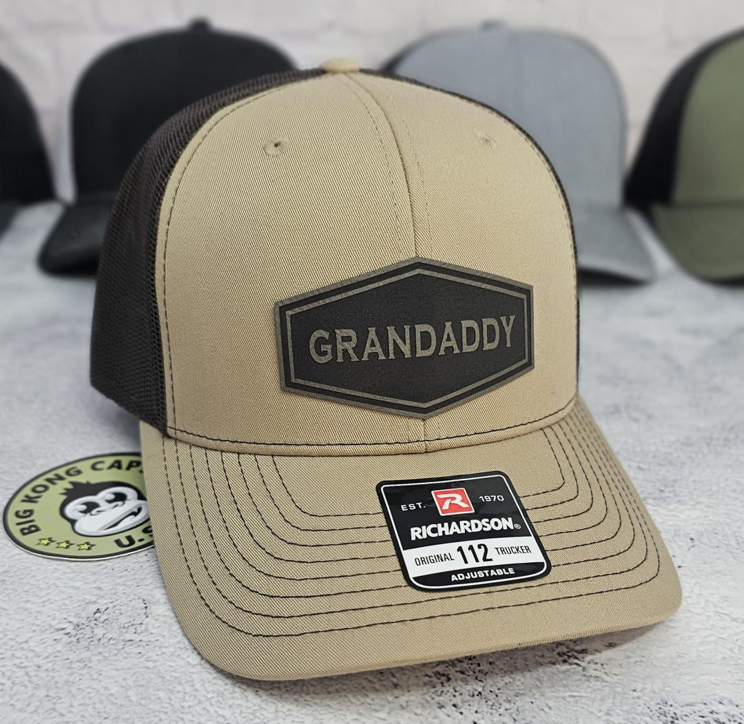 Custom Grandaddy Hats, Personalized Grandaddy Leather Patch Caps ...