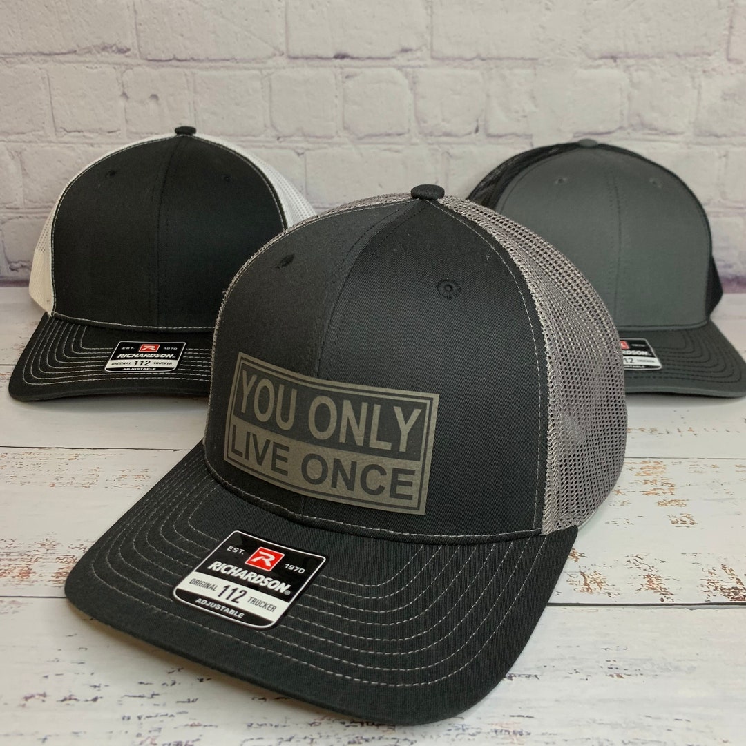 YOLO TRUCKER HAT You Only Live Once Cap Custom Yolo Hat - Etsy