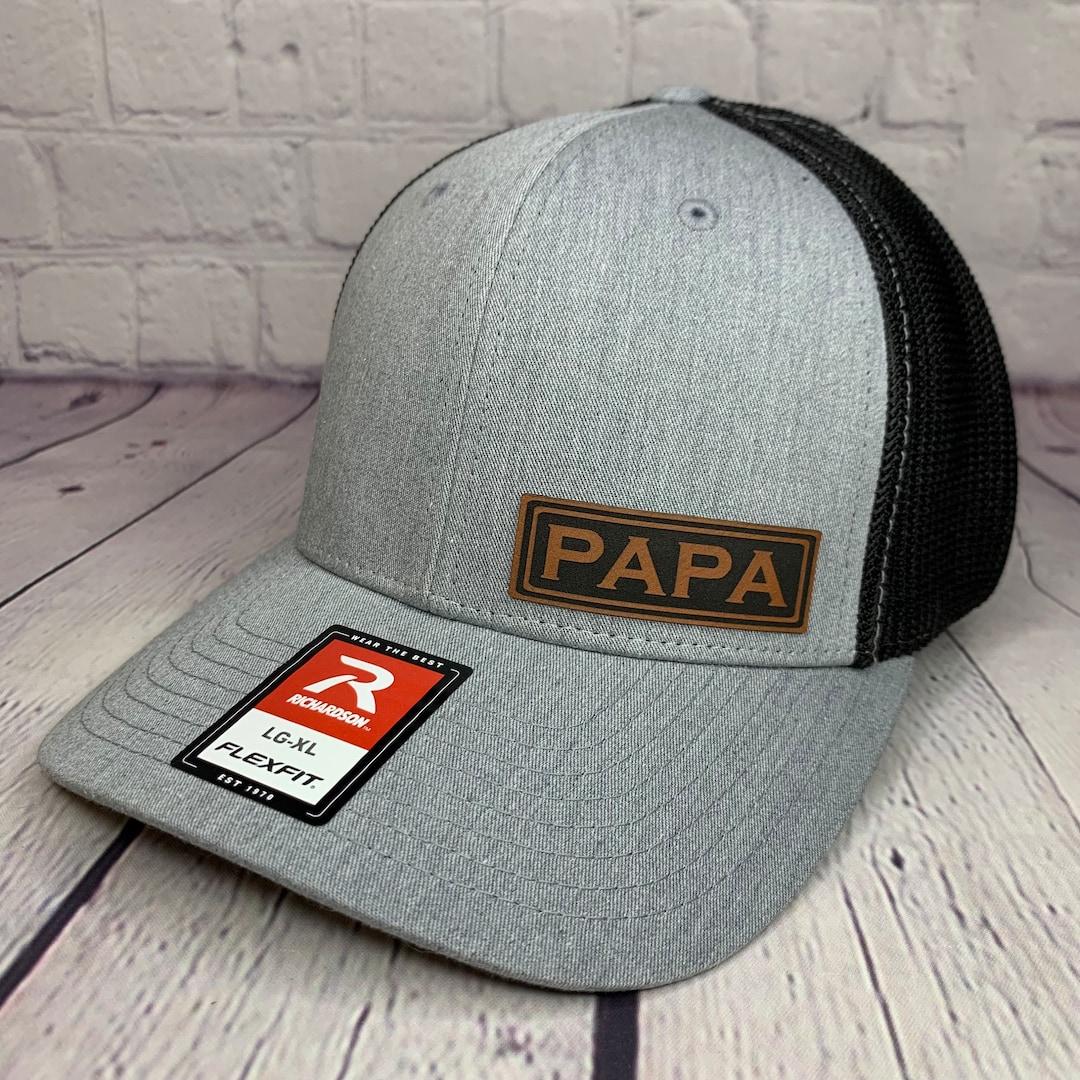 PAPA PATCH HAT, Richardson Flex Fit, Fitted Hat, Pops Hat, Custom Hat ...