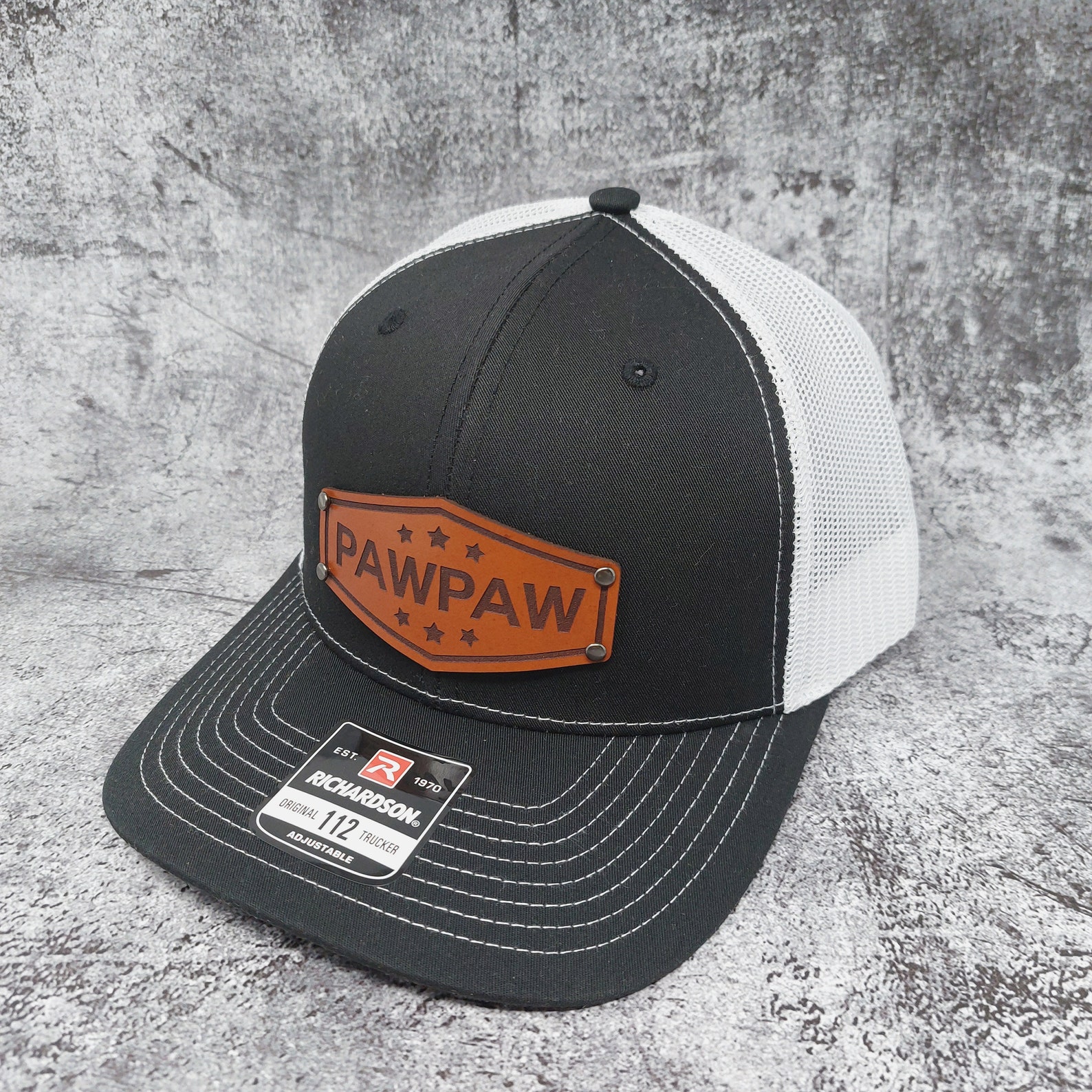 PAWPAW Hat PAWPAW Cap Leather Patch Paw Paw Richardson 112 - Etsy