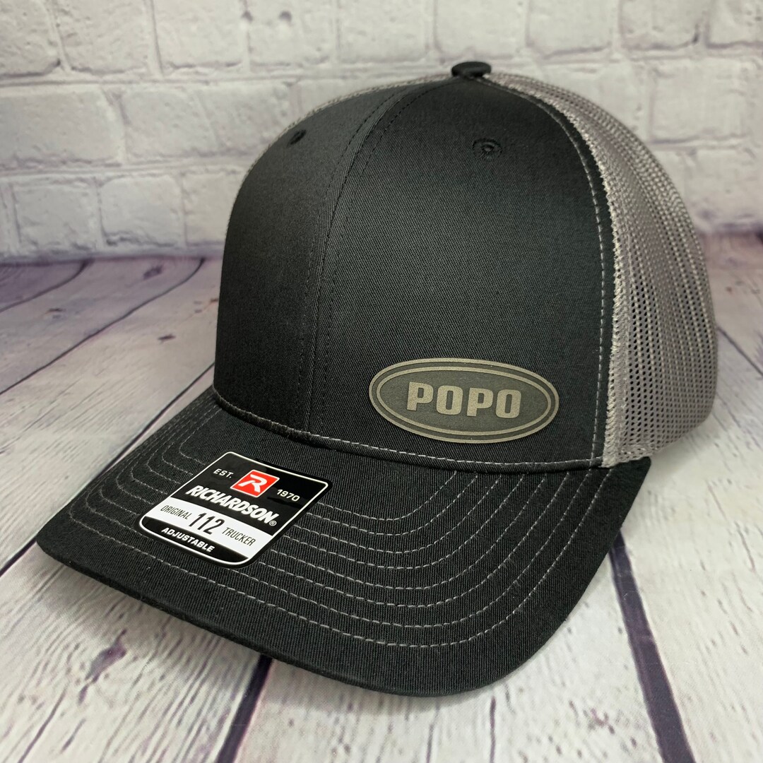 Custom POPO Hat: Customizable Text Richardson 112 Trucker Cap ...