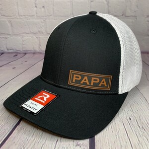 PAPA PATCH HAT, Richardson Flex Fit, Fitted Hat, Pops Hat, Custom Hat ...