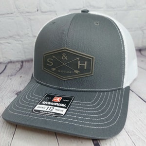 Custom Wedding Anniversary Couples Hats With Personalized Initials and ...