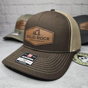 Custom Excavator Patch Hat, Construction Company Hats, Personalized ...