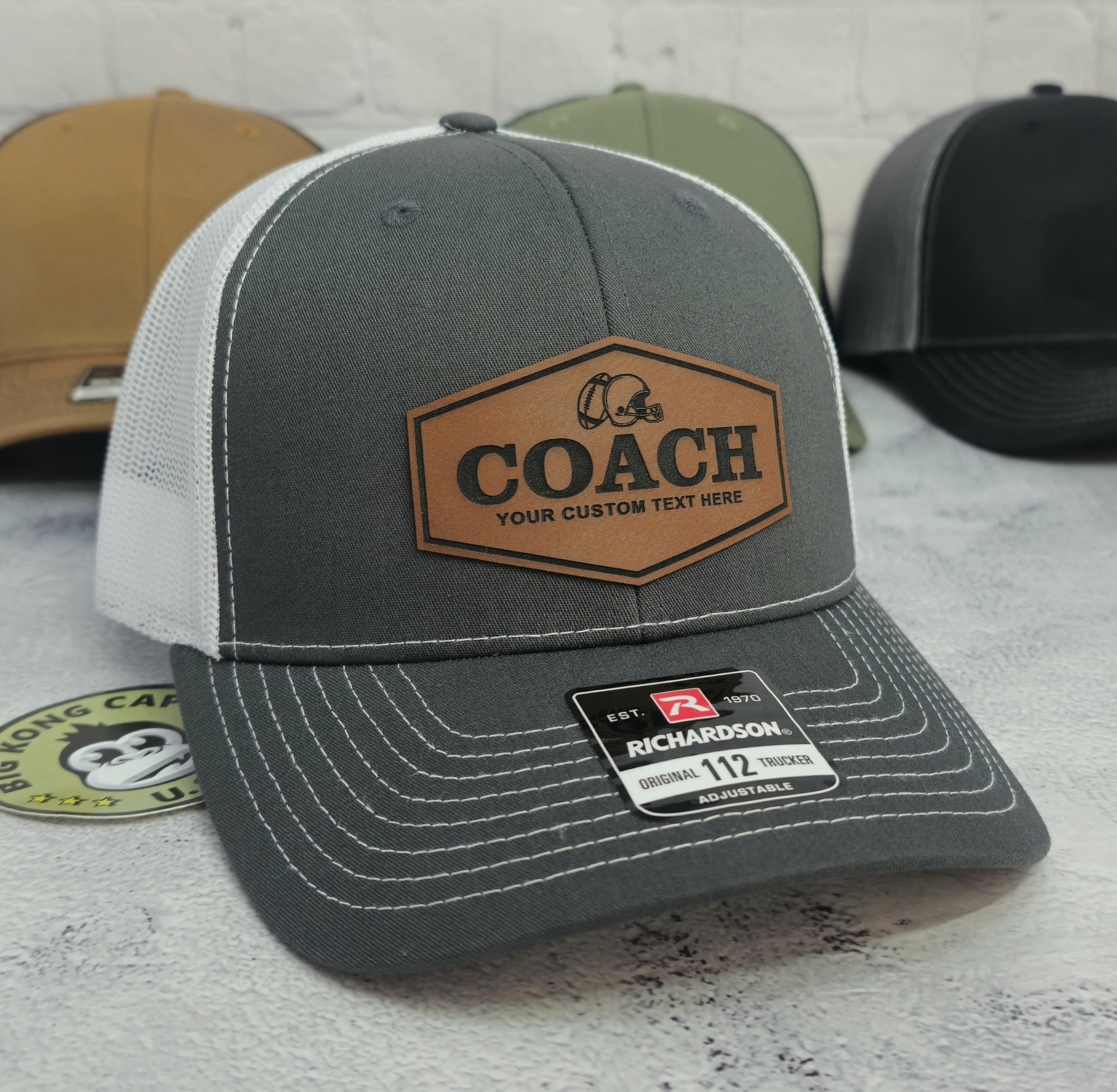 Custom Football Coach Hats, Personalized Football Coaches Name Caps ...