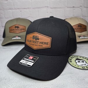 Custom Farm Tractor Hats, Custom Text Ranch Hats, Personalized Farmer ...