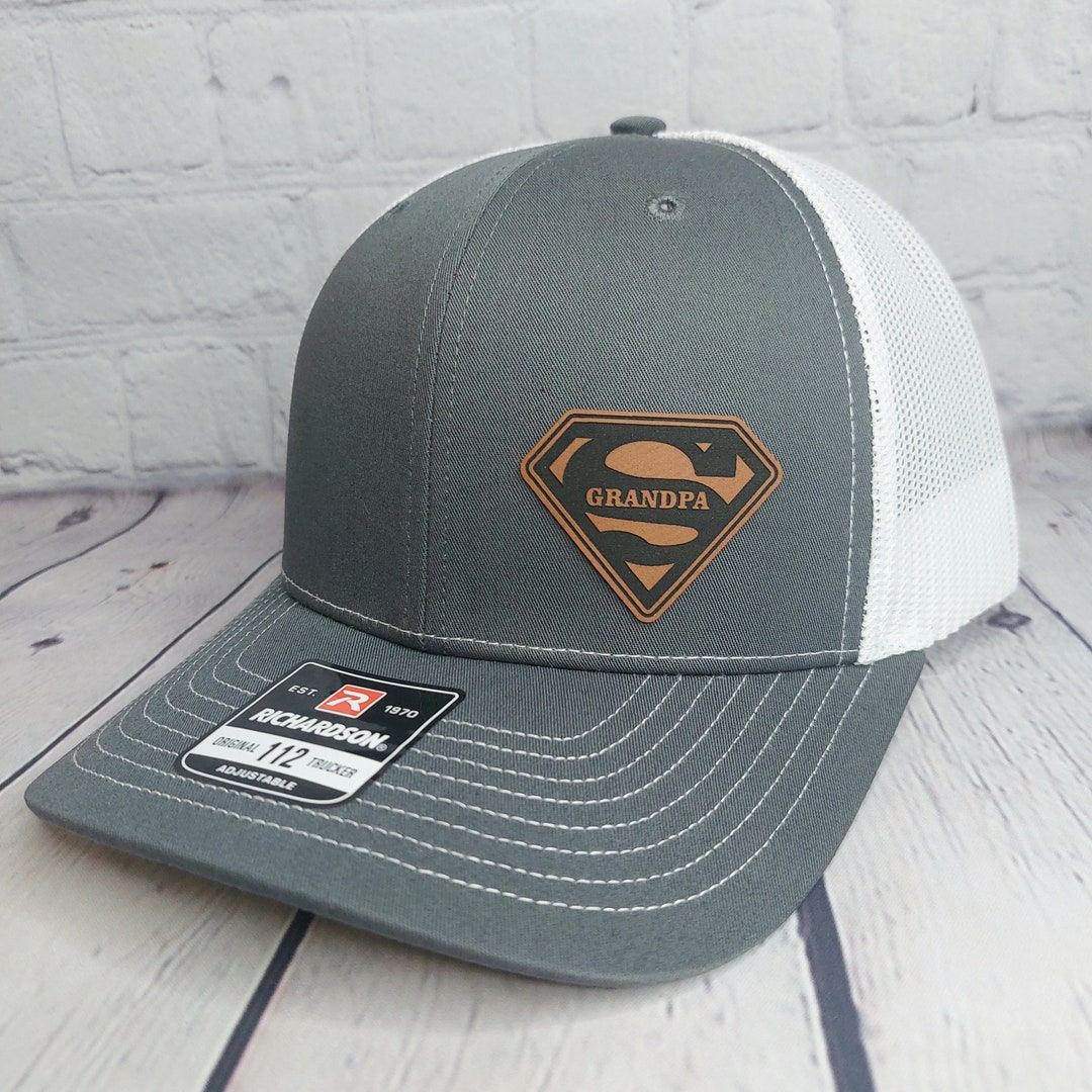 GRANDPA PATCH HAT, Custom Grandpa Cap, Super Grandpa Hat, Grandpa ...