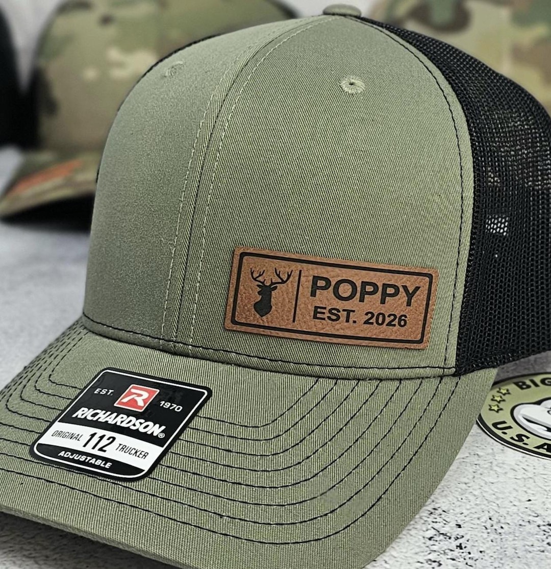 Poppy Hat, Custom Poppy Cap Established ANY YEAR, Personalized Poppy ...