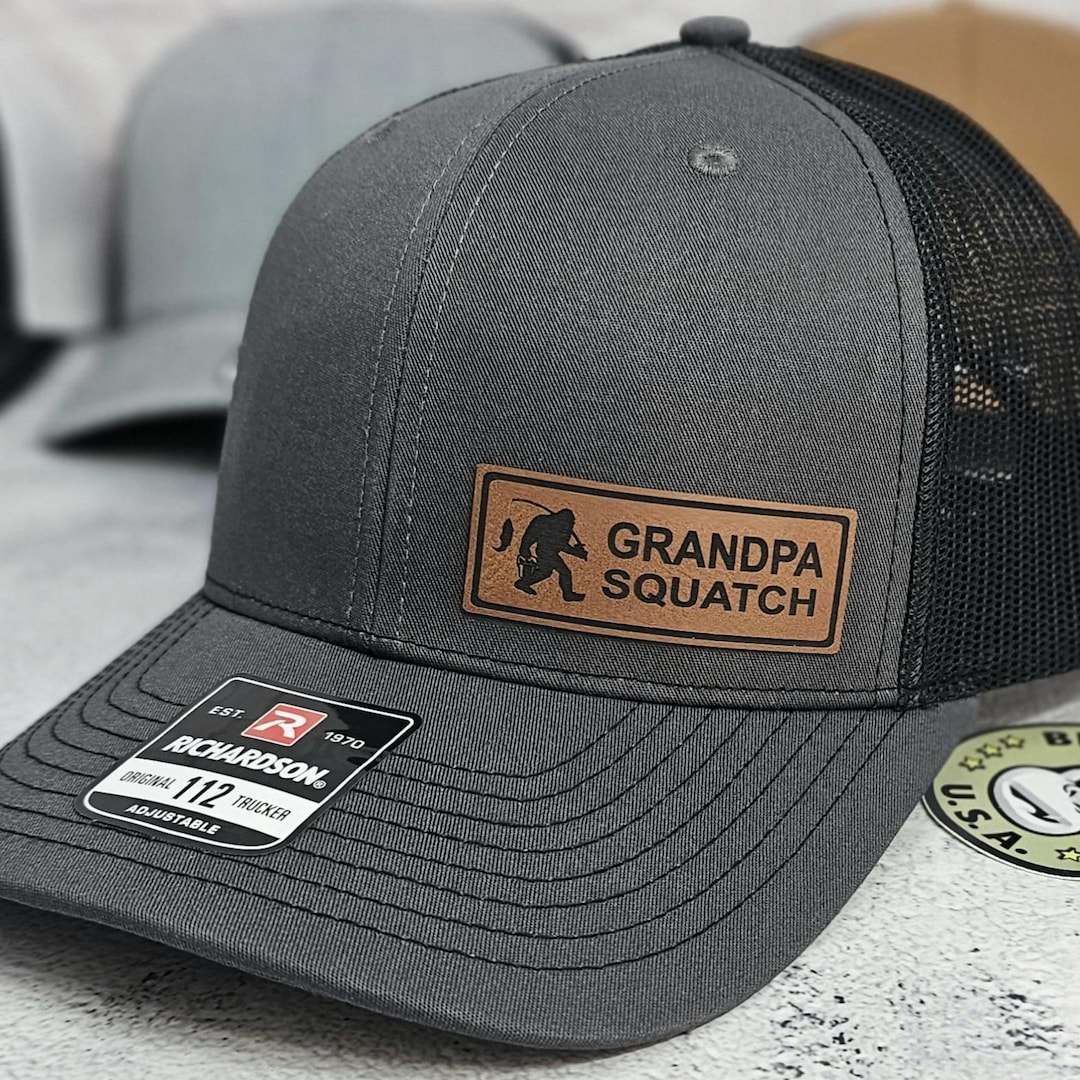 Grandpa Squatch Bigfoot Hat, Funny Sasquatch Cap, Bigfoot Lovers Gift ...