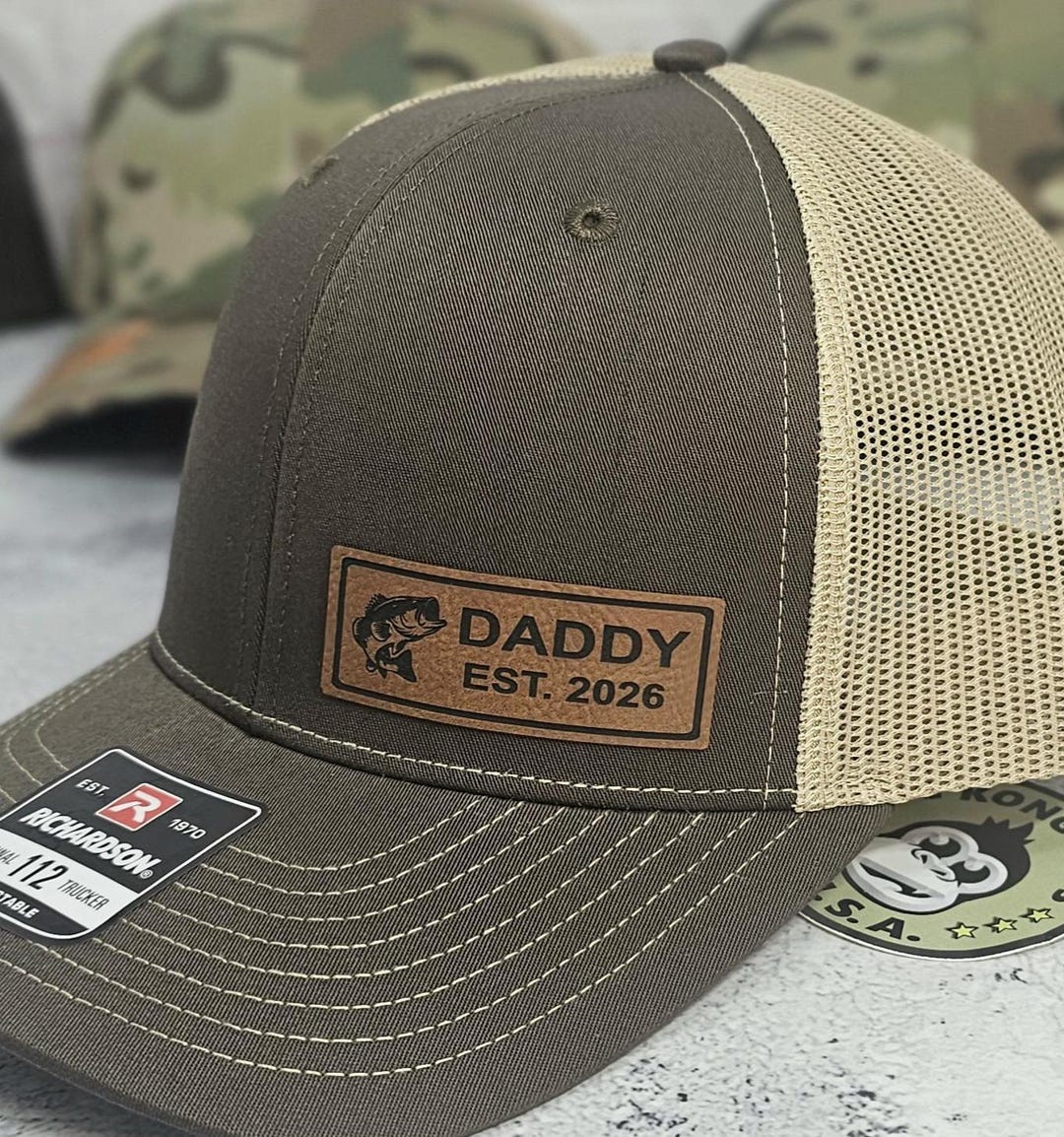 Daddy Patch Hat, Daddy Custom Established Any Year Cap, New Daddy Gifts ...