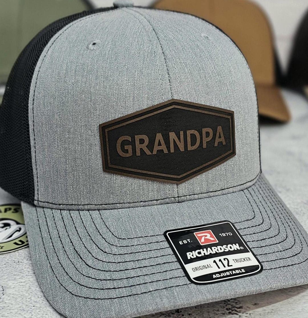 Custom Grandpa Hat: Richardson 112 Trucker Hats, Gifts for Grandpas ...