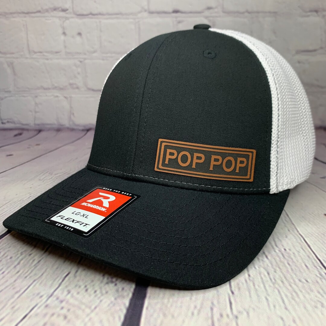 POP POP PATCH Hat, Richardson Flex Fit, Fitted Hat, Poppop Hat, Custom ...