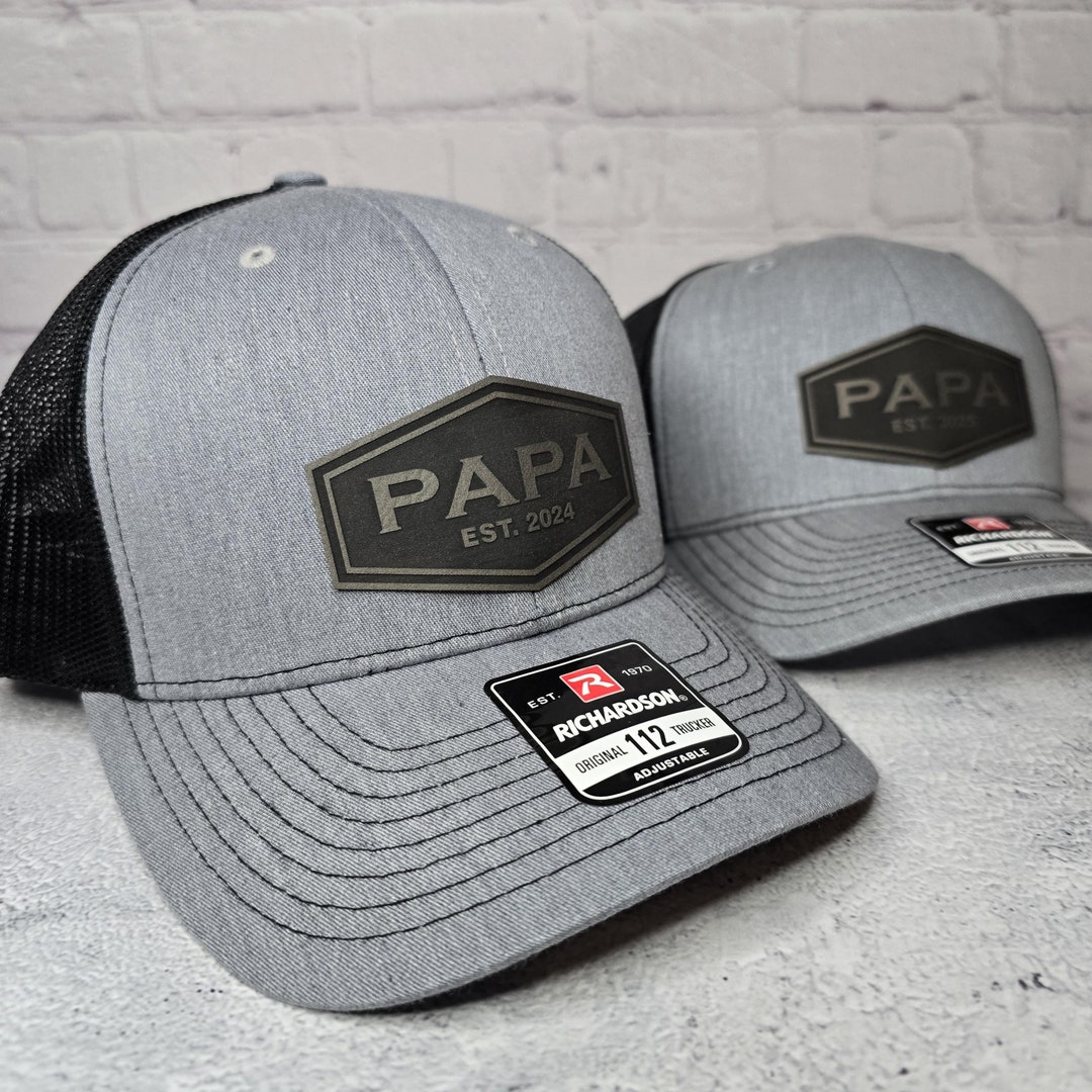 PAPA Hat, Custom Papa Cap EST. 2024 or Any Year, 2025, 2020 Etc. Papa ...