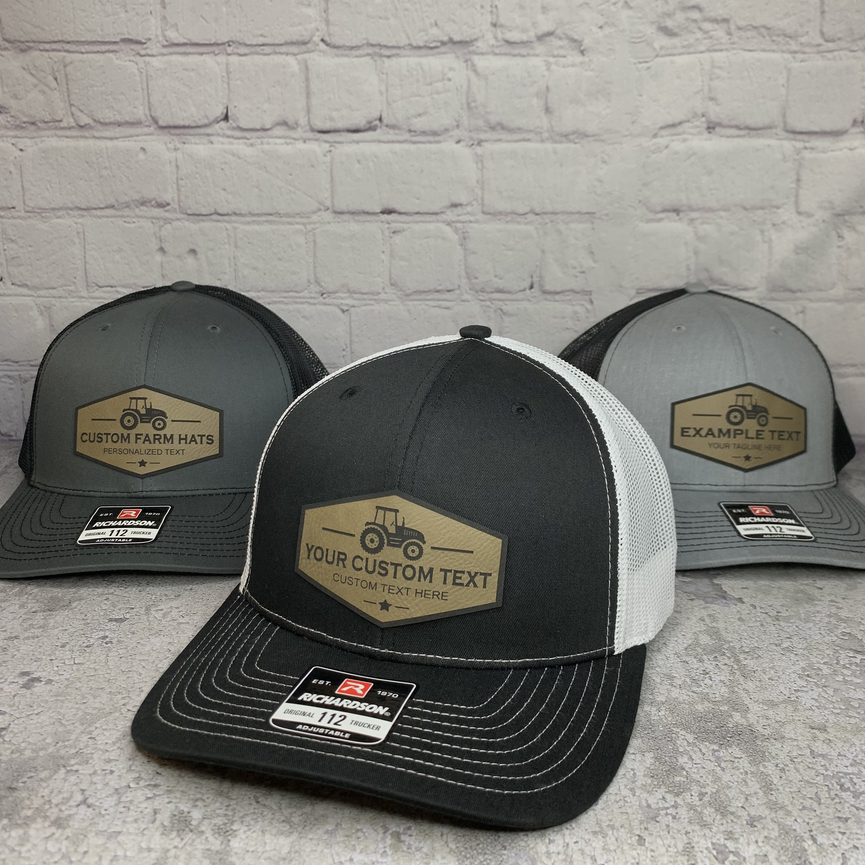 Custom Text Hats, Custom Tractor Patch Caps: Personalized Farm Ranch ...