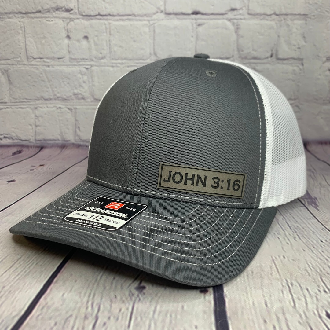 John 3:16 or Any BIBLE VERSE HAT, Custom Bible Verse Hat, Faith Cap ...