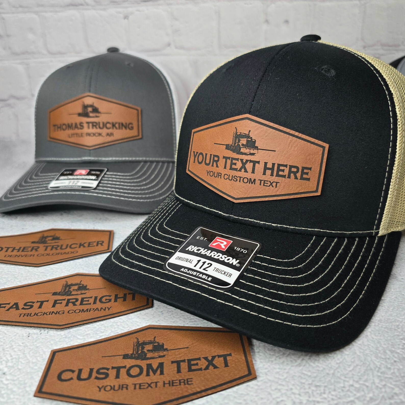 Custom Trucking Company Hats, Truck Driver Personalized Business Hat ...