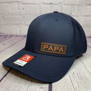 PAPA PATCH HAT, Richardson Flex Fit, Fitted Hat, Pops Hat, Custom Hat ...