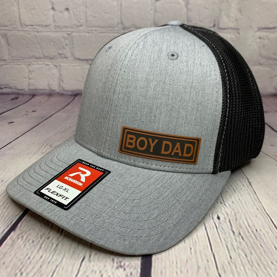 BOY DAD PATCH Hat Richardson Flex Fit Fitted Hat Custom Dad - Etsy