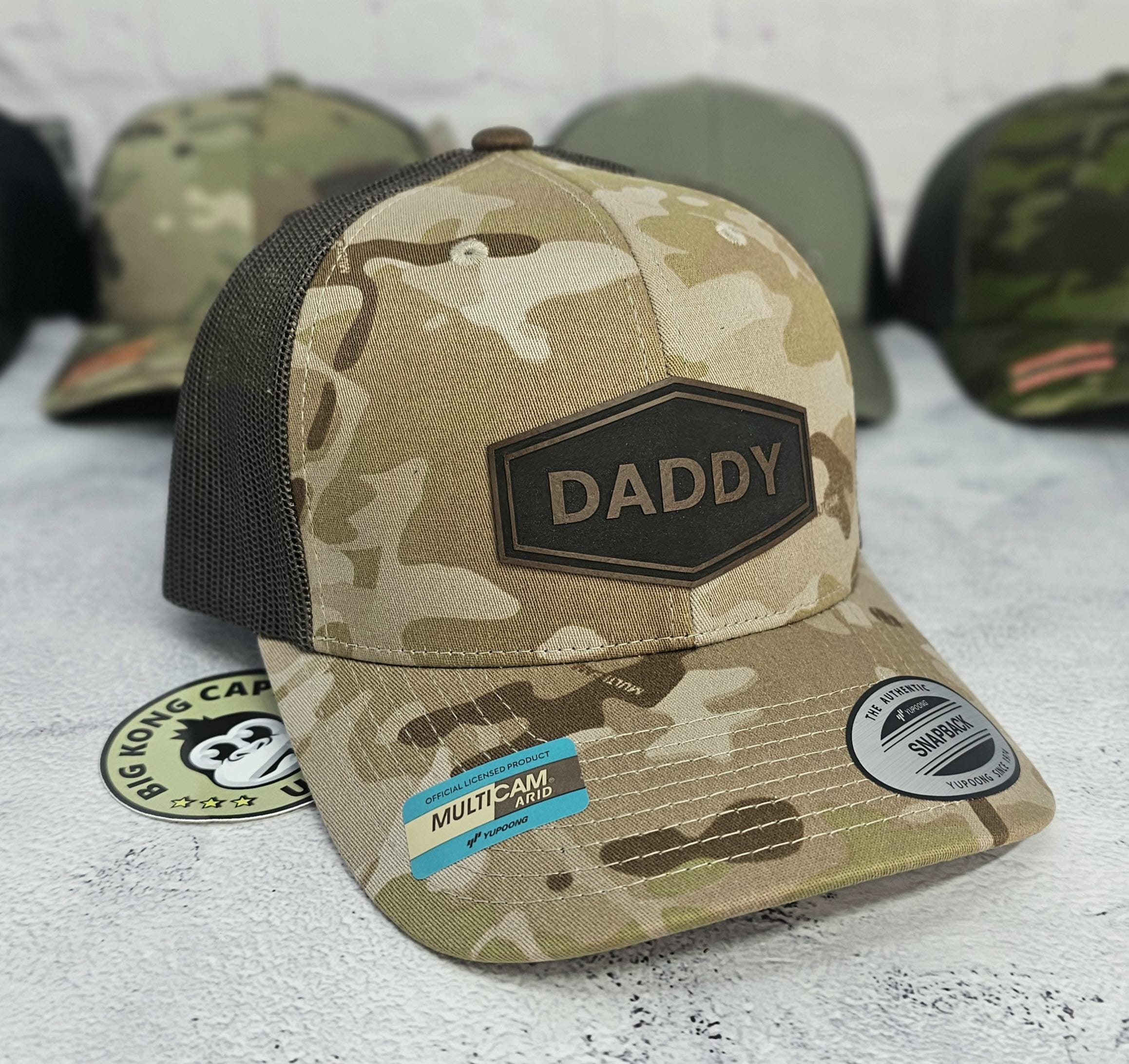 Daddy Hats, Custom Camo Dad Caps, Personalized ANY NAME, Papa Patch ...