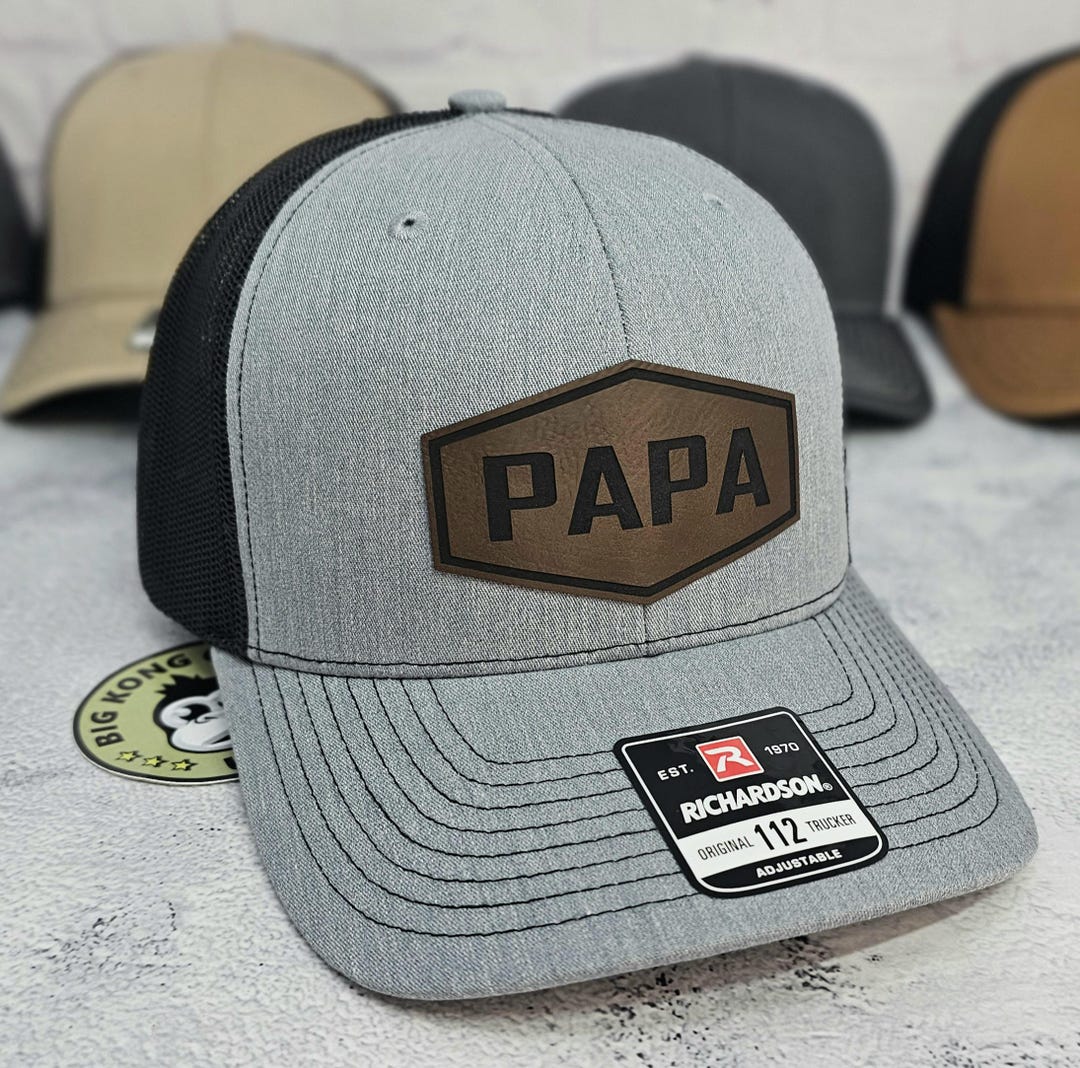 PAPA HAT, Custom Patch Grandpa Caps, New Papa Pregnancy Announcement ...