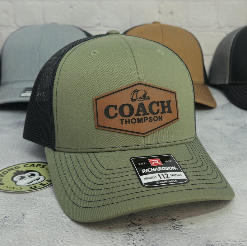 Custom Football Coach Hats, Personalized Football Coaches Name Caps ...