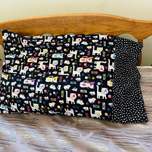 Cat Pillowcase - Etsy