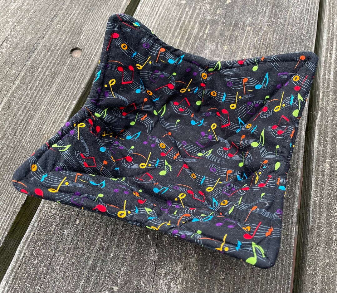 Music Note Microwave Bowl Cozy- Music Teacher Gift - Etsy