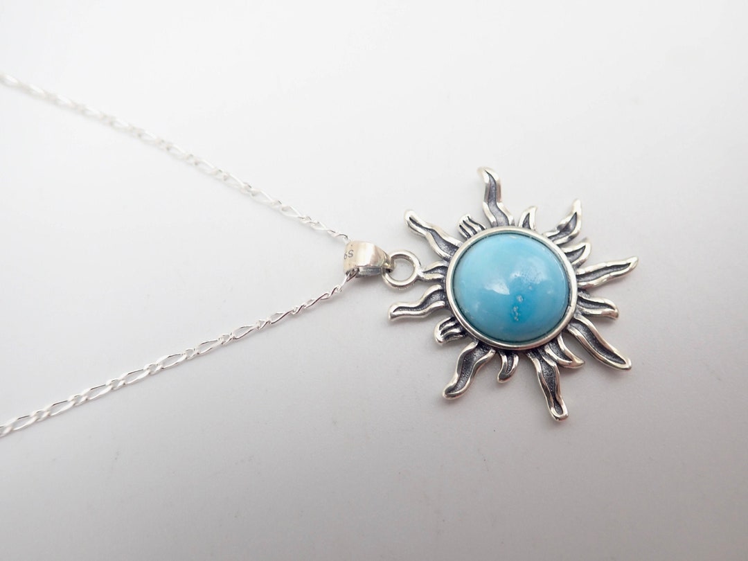 Imperial Crown Turquoise and Antiqued Sterling Silver Pendant Necklace ...