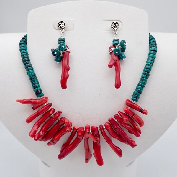 Red Bib Necklace - Etsy