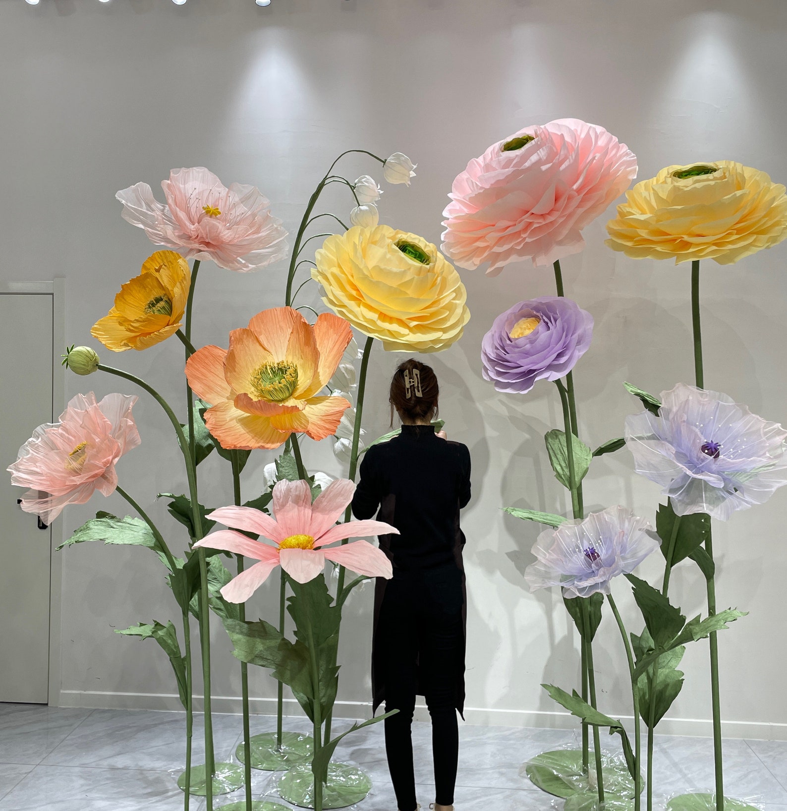 Giant Freestanding Spring/summer Flower Sculpture Set -wedding/event ...