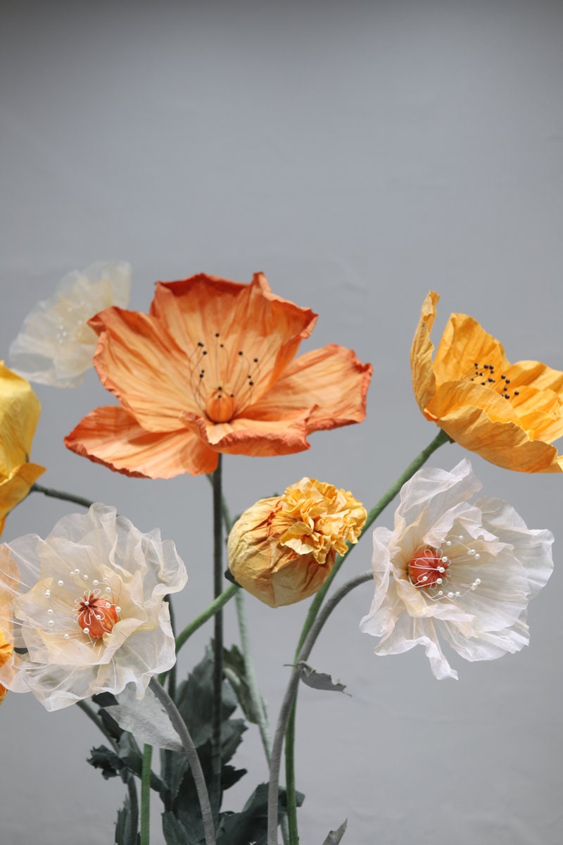 Free Standing Large Paper Flower Set Spring/summer Window - Etsy Canada