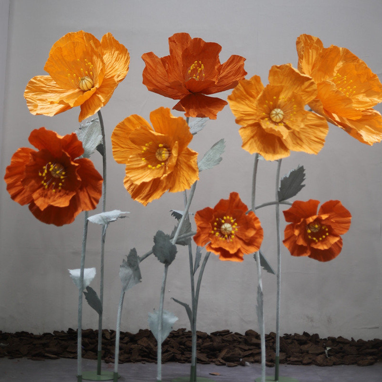 Free Standing Large Paper Flower Set Spring/summer Window - Etsy Canada