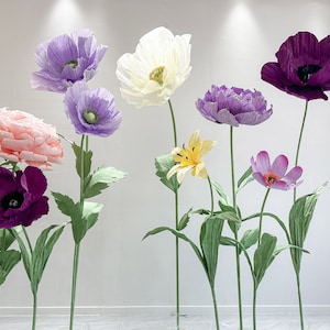 Free-standing Giant Spring/summer Flower Set- Retail Window Display ...