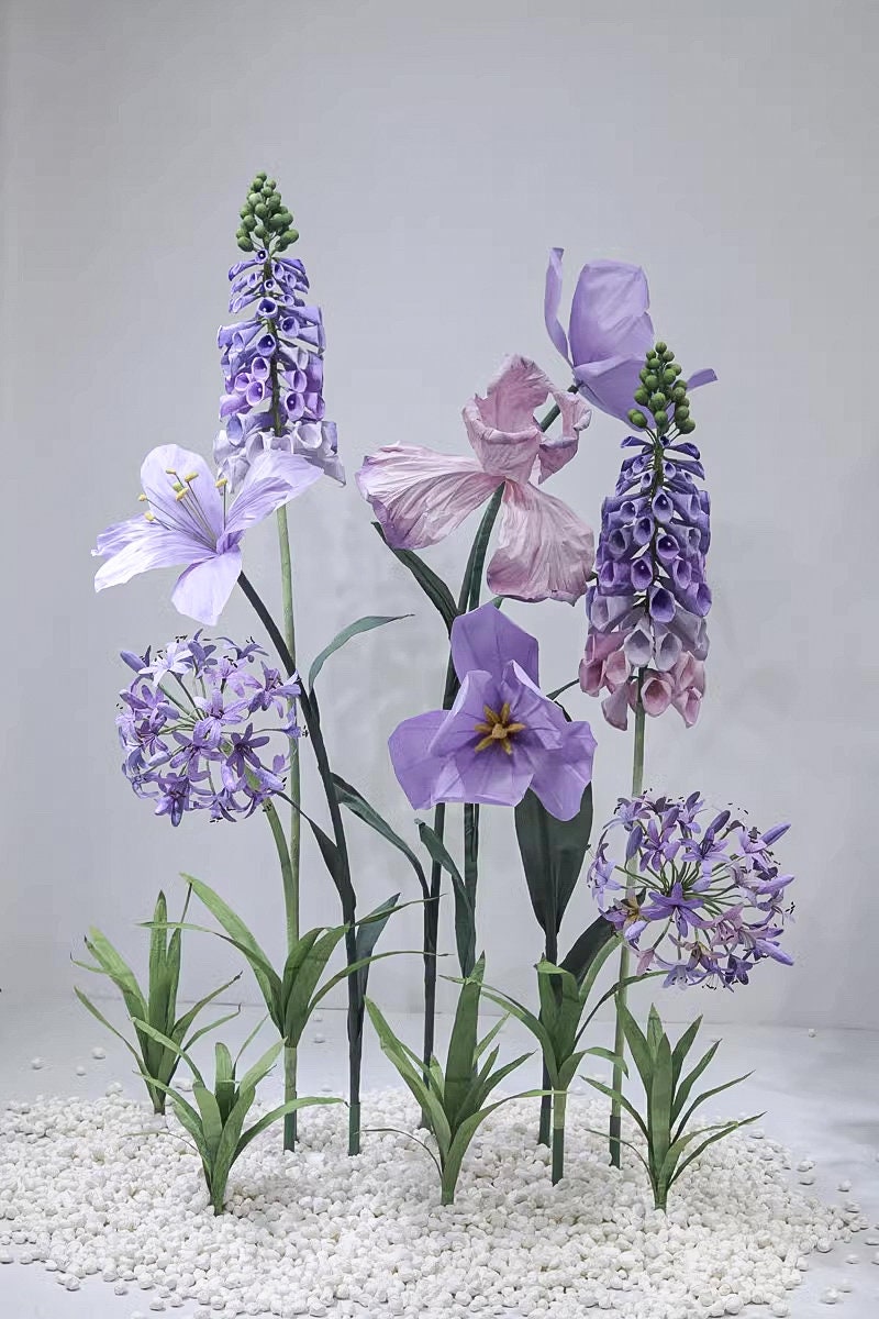 Royal Lavender Splendor Handcrafted Flower Set- Event/party/wedding ...