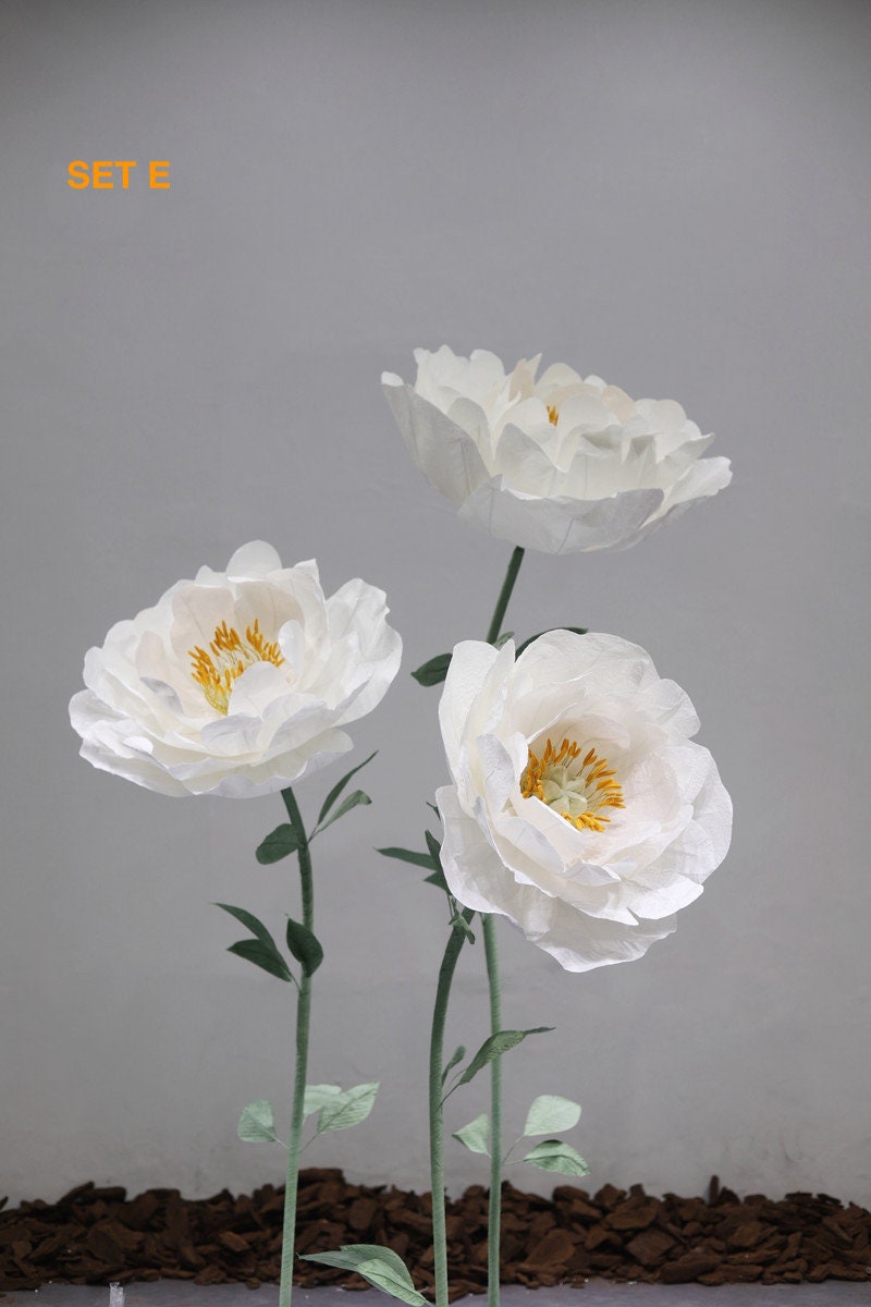 Free-standing Giant Paper Flower Set- Party/wedding/event Floral ...