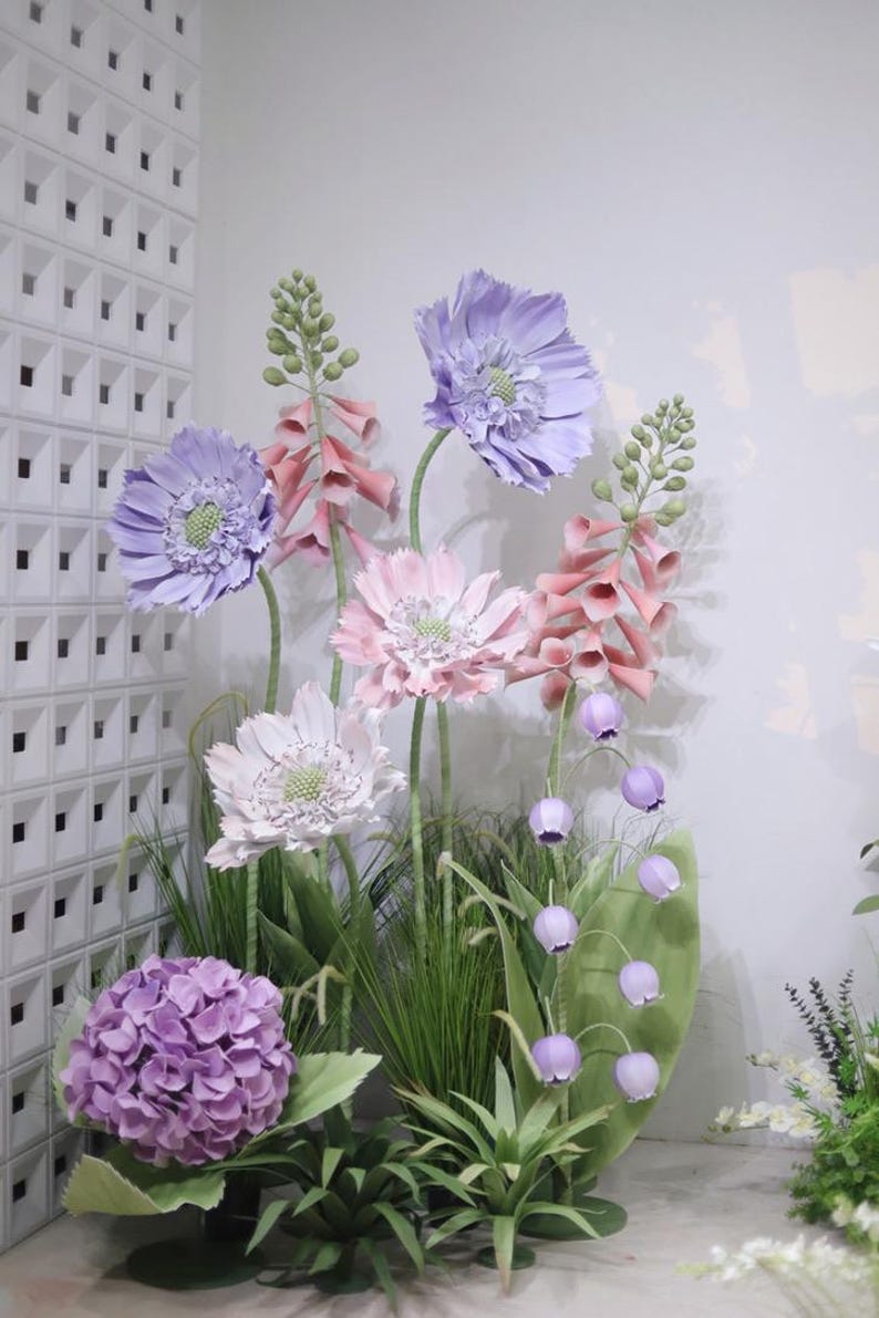 Blush & Lavender Waterproof Floral Sculpture Set/ Free-standing Giant ...