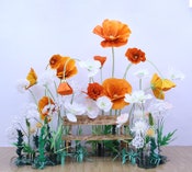 Free-standing Giant Paper Flower Window Display Spring Summer Wedding ...
