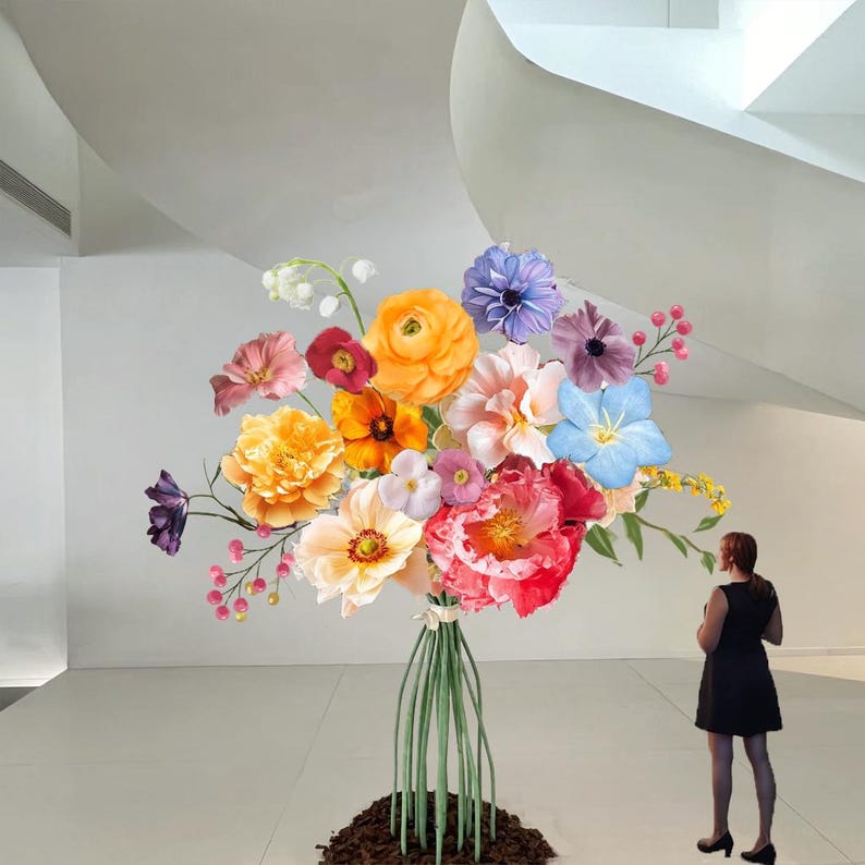 Free-standing Giant Flower Bouquets - Spring Summer Wedding/ Event ...
