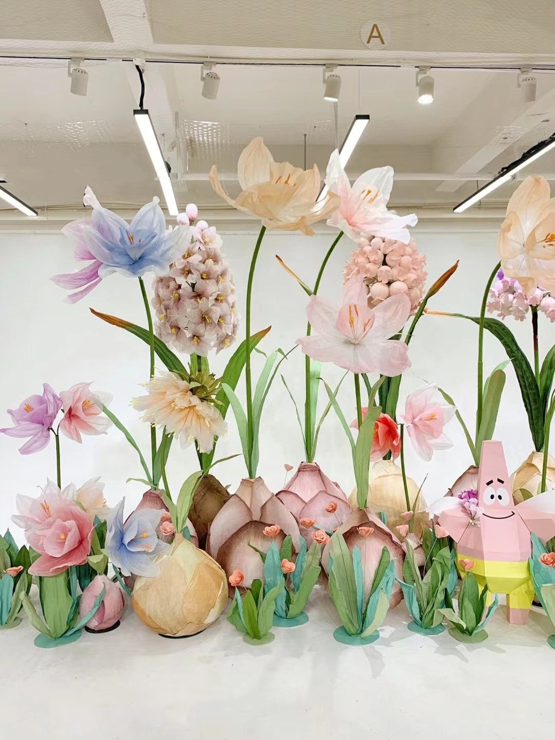 Whimsical Giant Handmade Silk Organza Flower Sets – Pastel Spring ...